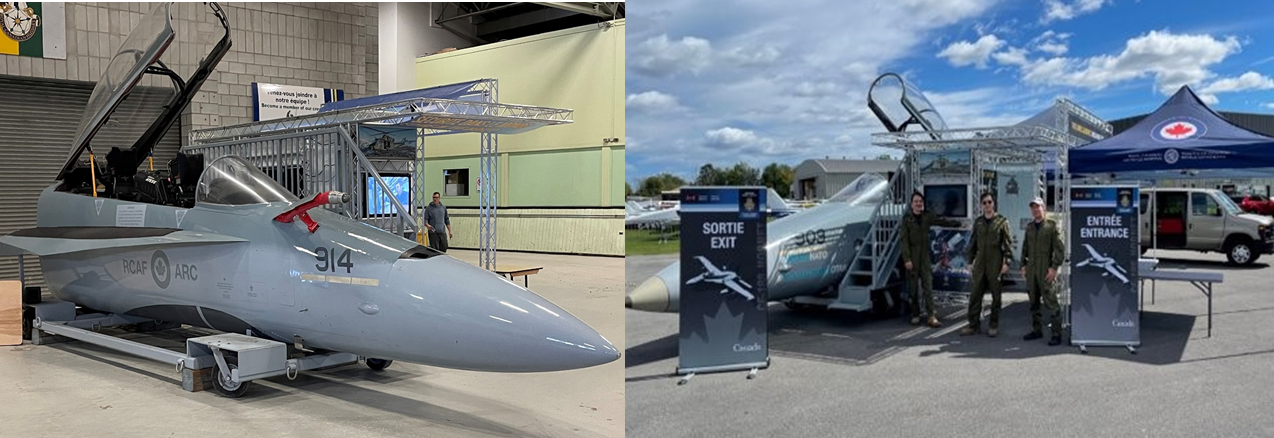 CF18 Jet Simulator, Spitfire Airplane, DND Displays - Discover Halifax