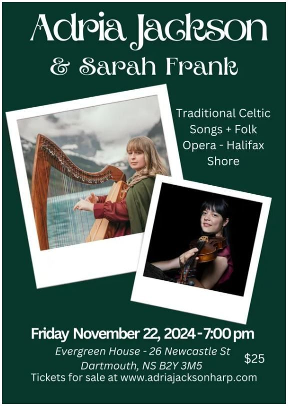 Celtic Singing Harpist Adria Jackson & Violinist Sarah Frank - Discover ...