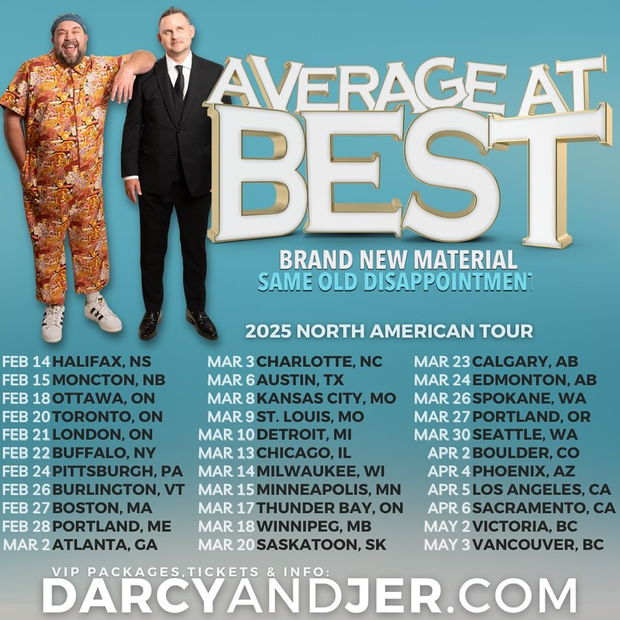 Darcy & Jer Average at Best Tour - Discover Halifax