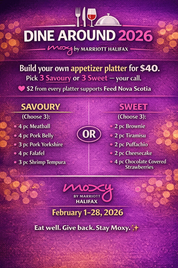 Moxy Halifax Downtown Hotel | Dine Around 2026 - Dine Around Halifax